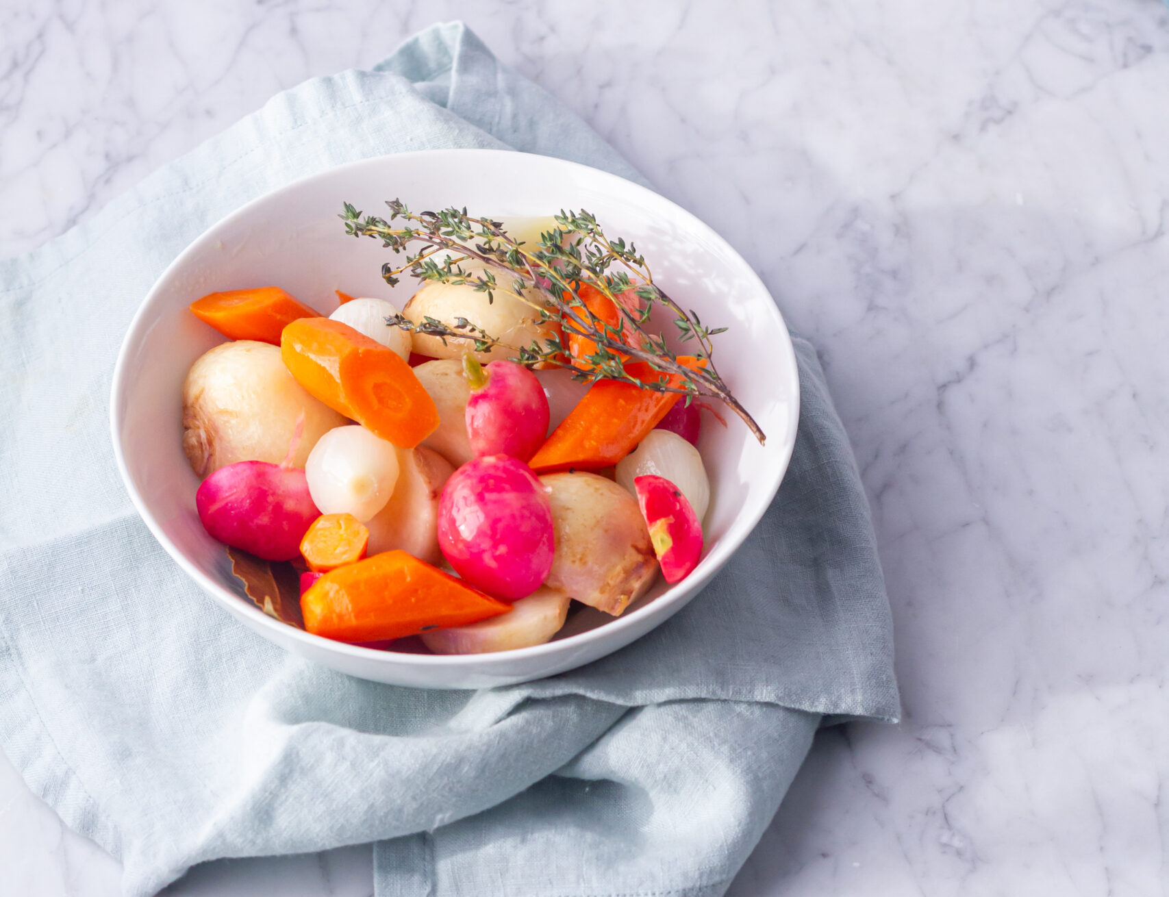 Wine and butter-poached vegetables - Edible Ottawa